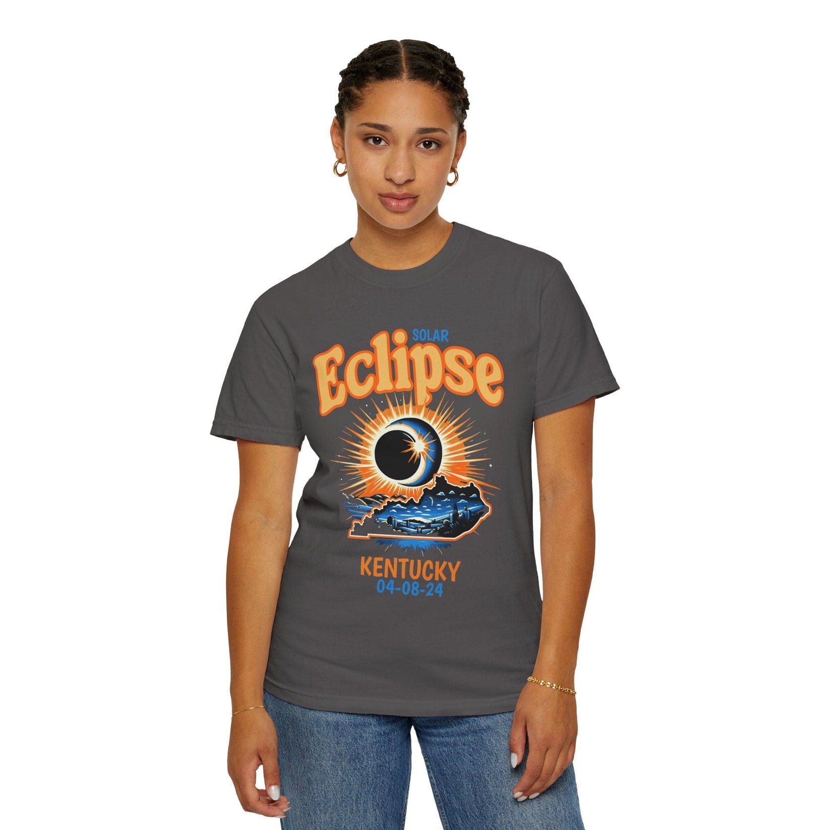 🌑 Solar Eclipse 2024 Kentucky Shirt - Unisex Black/Graphite 🌕 ...