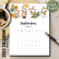 Free September Calendar Ideas 2023 Cat Theme Sunday Start | PDF ...
