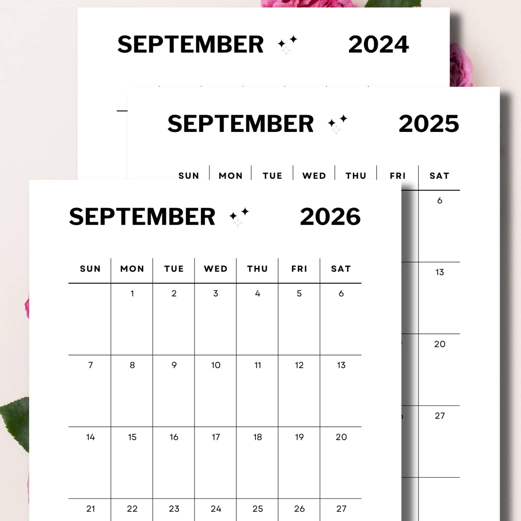 📅 Free 2024, 2025 & 2026 September Homeschool Calendars | A4 Portrait ...