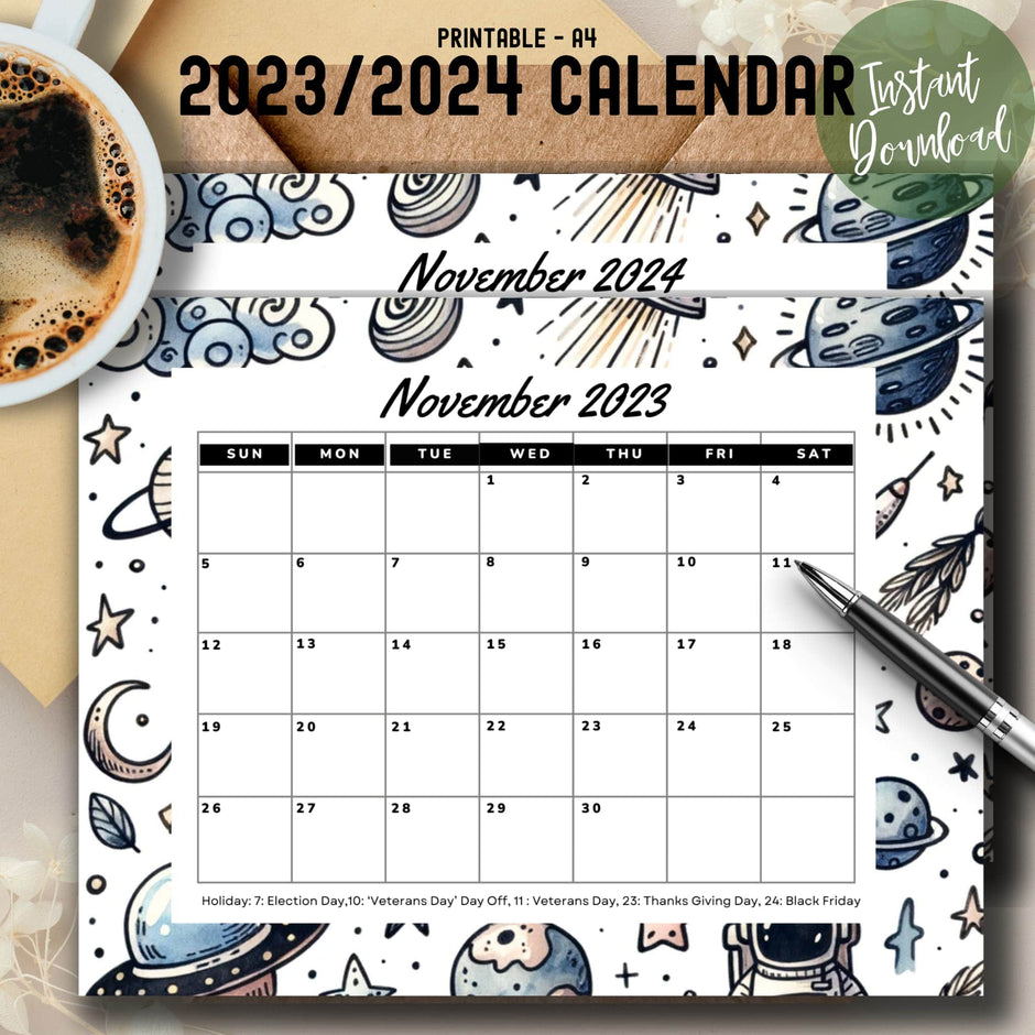 Free Printable 2023/2024 Calendar Collection - SarsariCreations