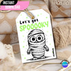 Editable Printable Halloween Name Tags for Goodie Bags | Free Instant ...